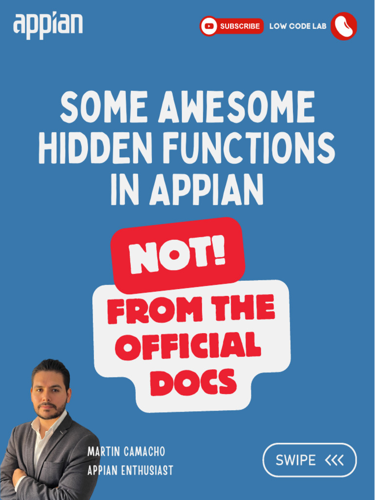 Hidden Appian Functions Guide | PDF | Anonymous Function | Computer Programming