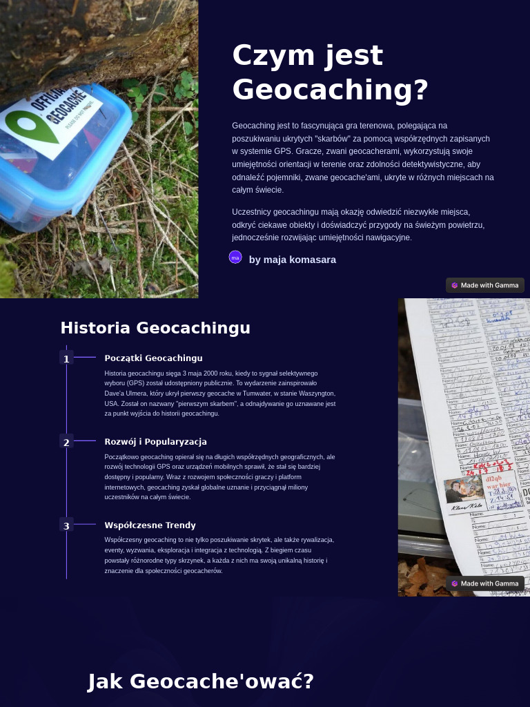 Czym Jest Geocaching 2 | PDF