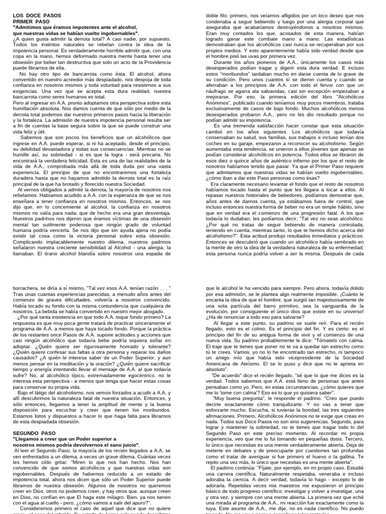 LOS DOCE PASOS | PDF | Dios | Amor