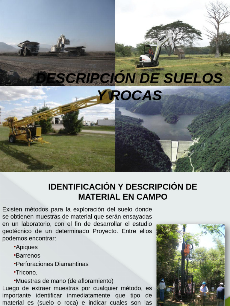 DESCRIPCIÓN DE MATERIAL EN CAMPO (COMPILADO) Fin | PDF | Suelo | Arcilla
