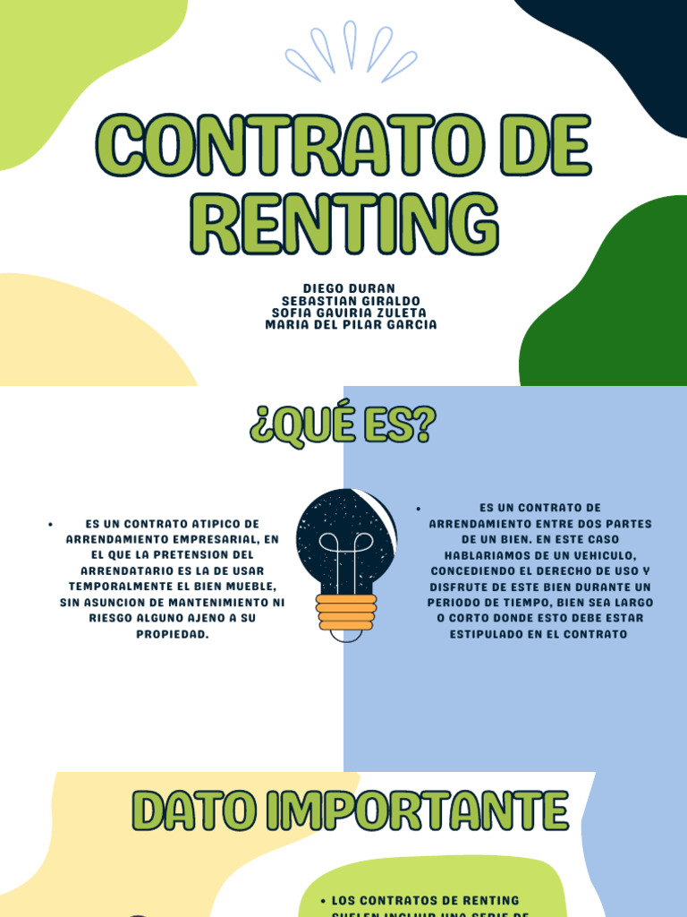 Guía de Contrato de Renting Empresarial | PDF | Economias