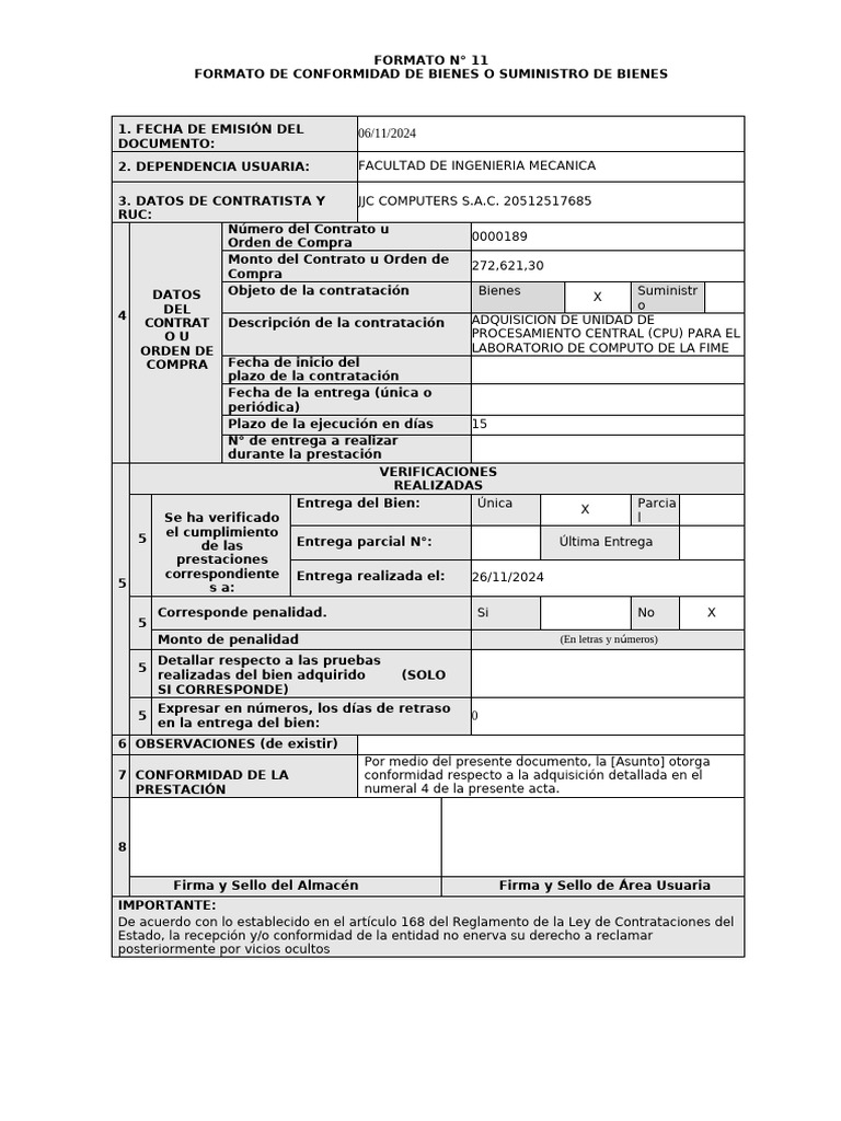 FORMATO N° 11 | PDF