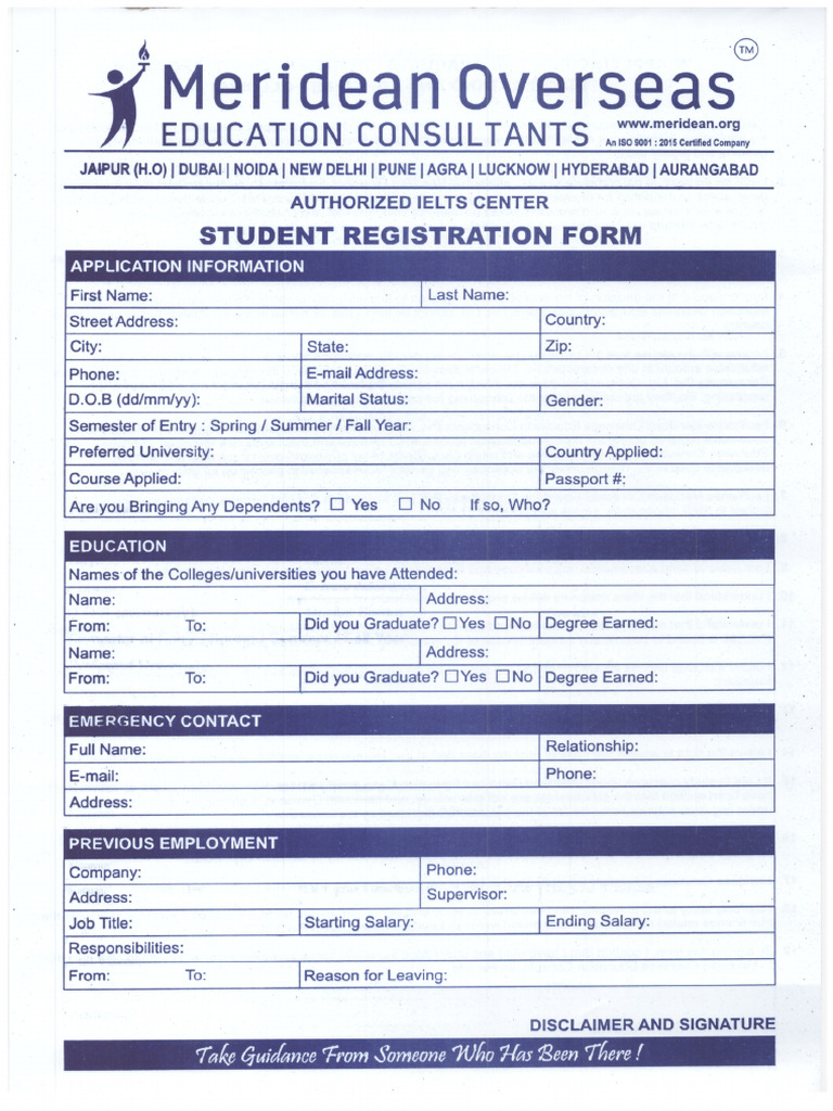 Registration form (5) | PDF