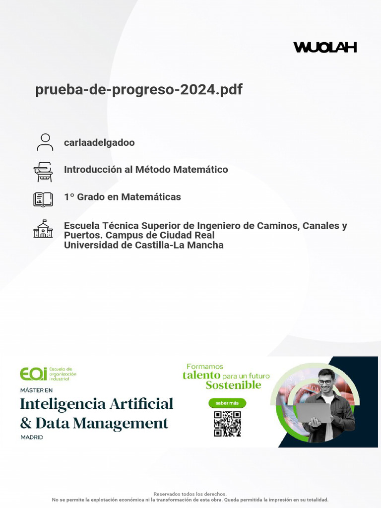 Prueba de Progreso 2024 | PDF | Matemáticas