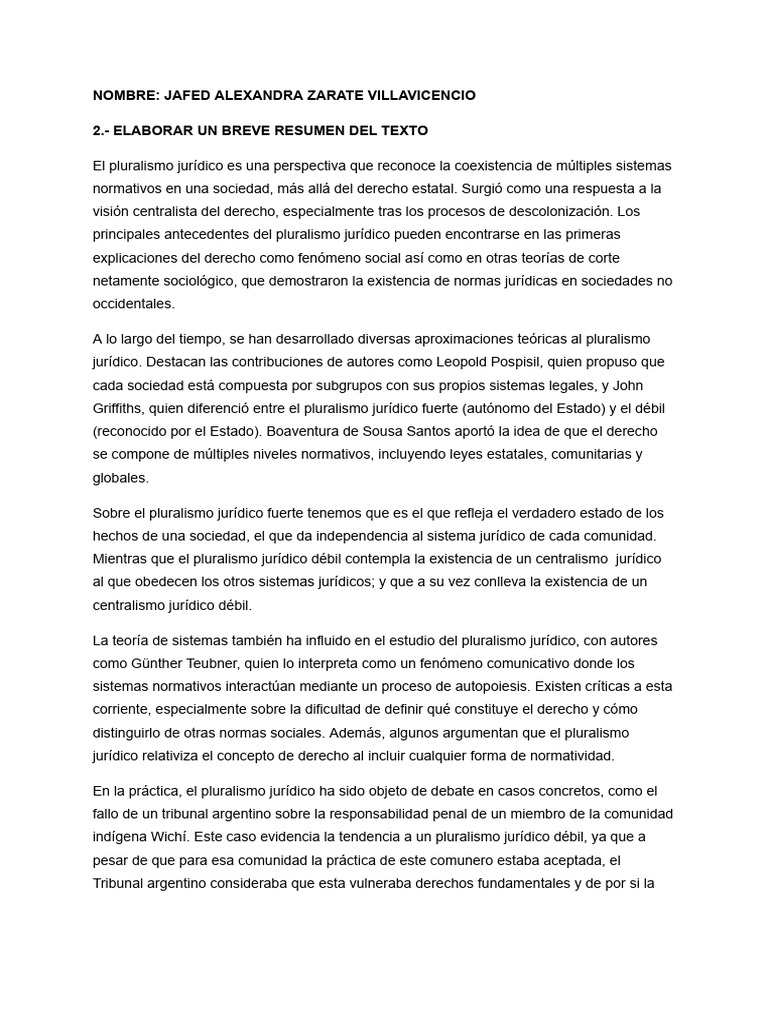 Pluralismo Jurídico: Retos y Perspectivas | PDF | Sociedad | Estado ...