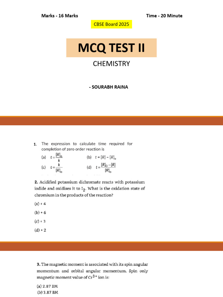 Practice MCQ Test 2 | PDF