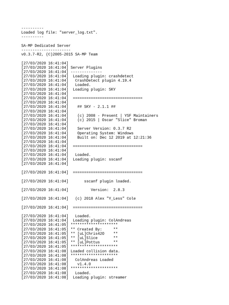 Server Log | PDF | Systems Engineering | Computer Engineering