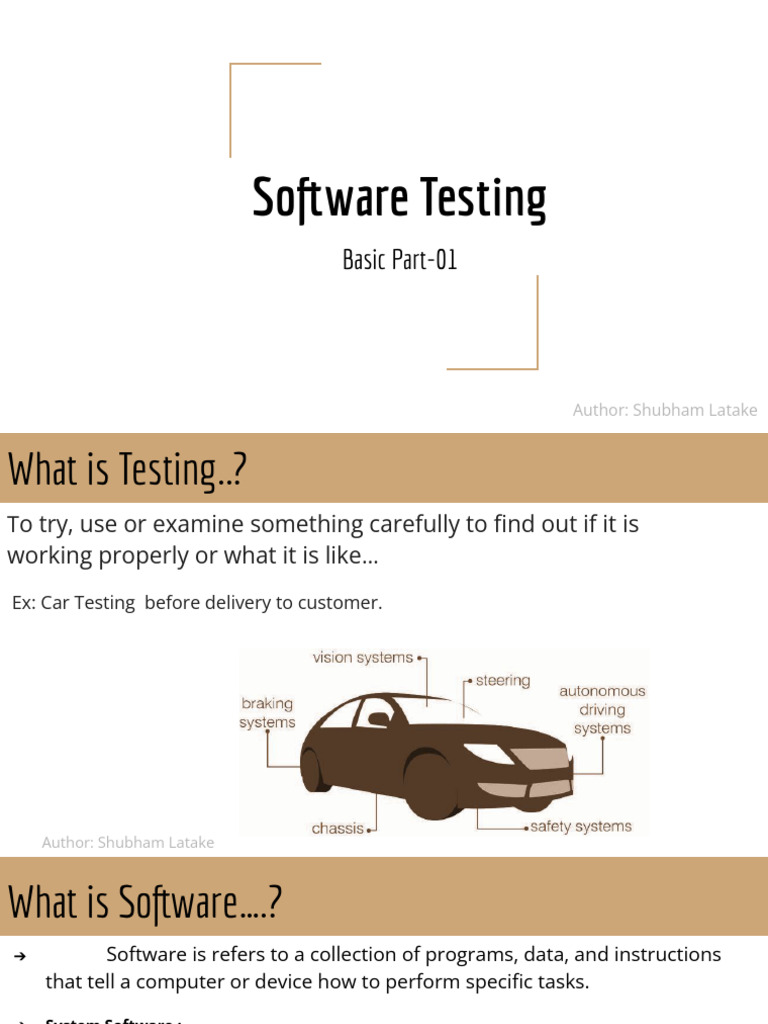 Software Testing Basics Part 01 1739360169 | PDF | Software ...