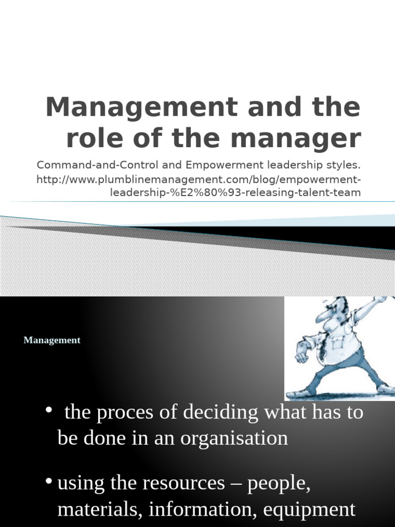 Management and The Role of Manager | PDF | Leadership | Decision Making