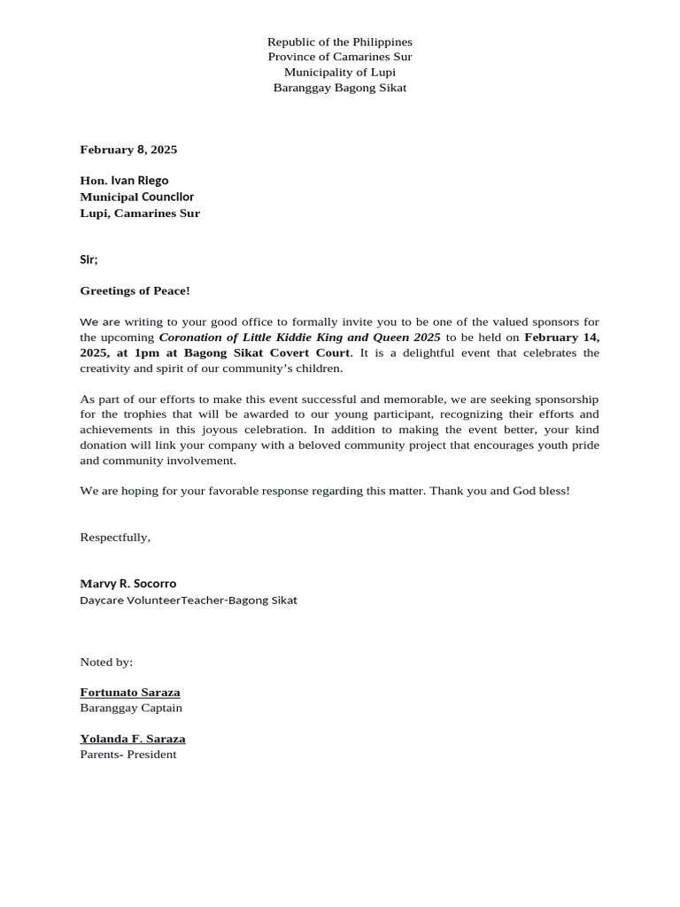 Solicitation Daycare | PDF