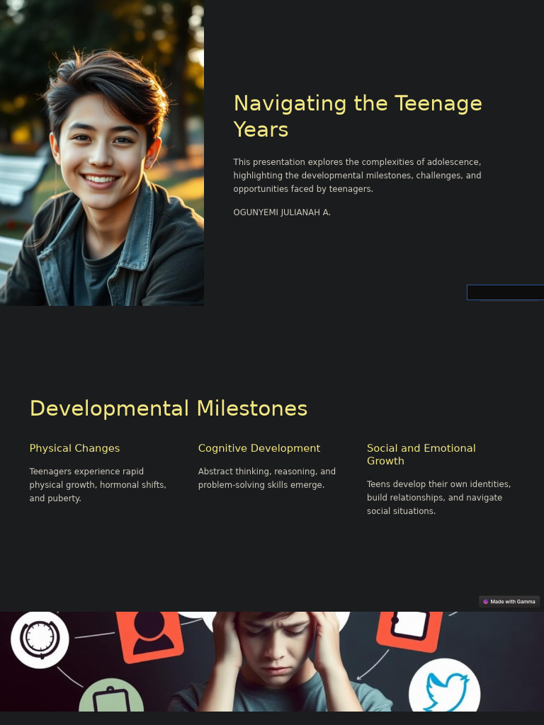 Navigating Teenage Development Challenges | PDF | Adolescence | Mental ...