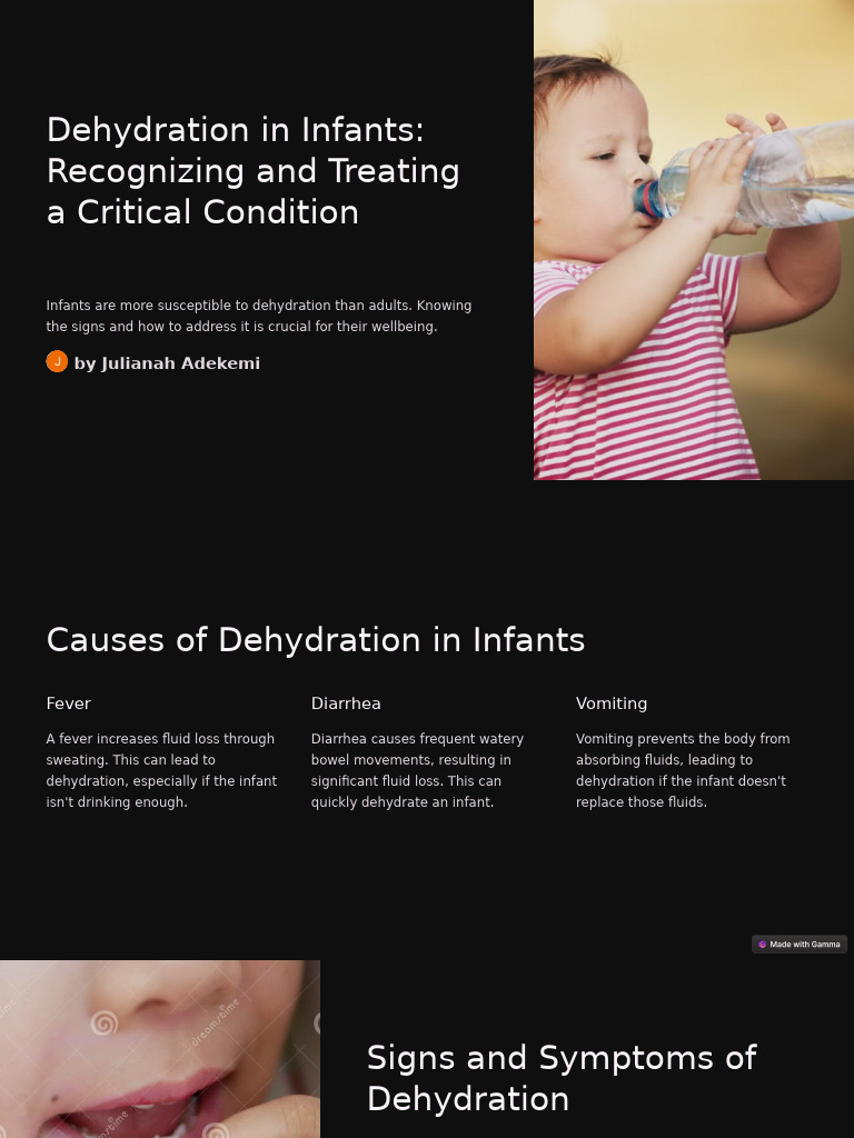 Dehydration in Infants Recognizing and Treating A Critical Condition ...