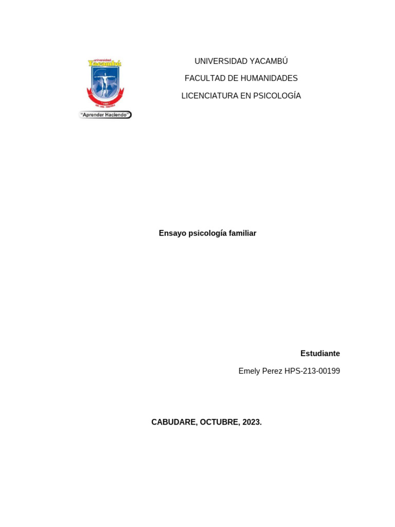 Ensayo Divorcio | PDF | Dolor | Divorcio