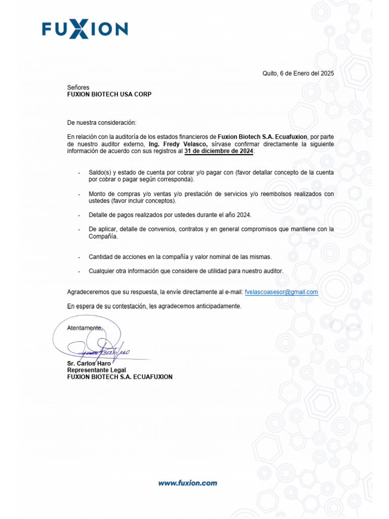 Fuxion Biotech Usa Corp | PDF