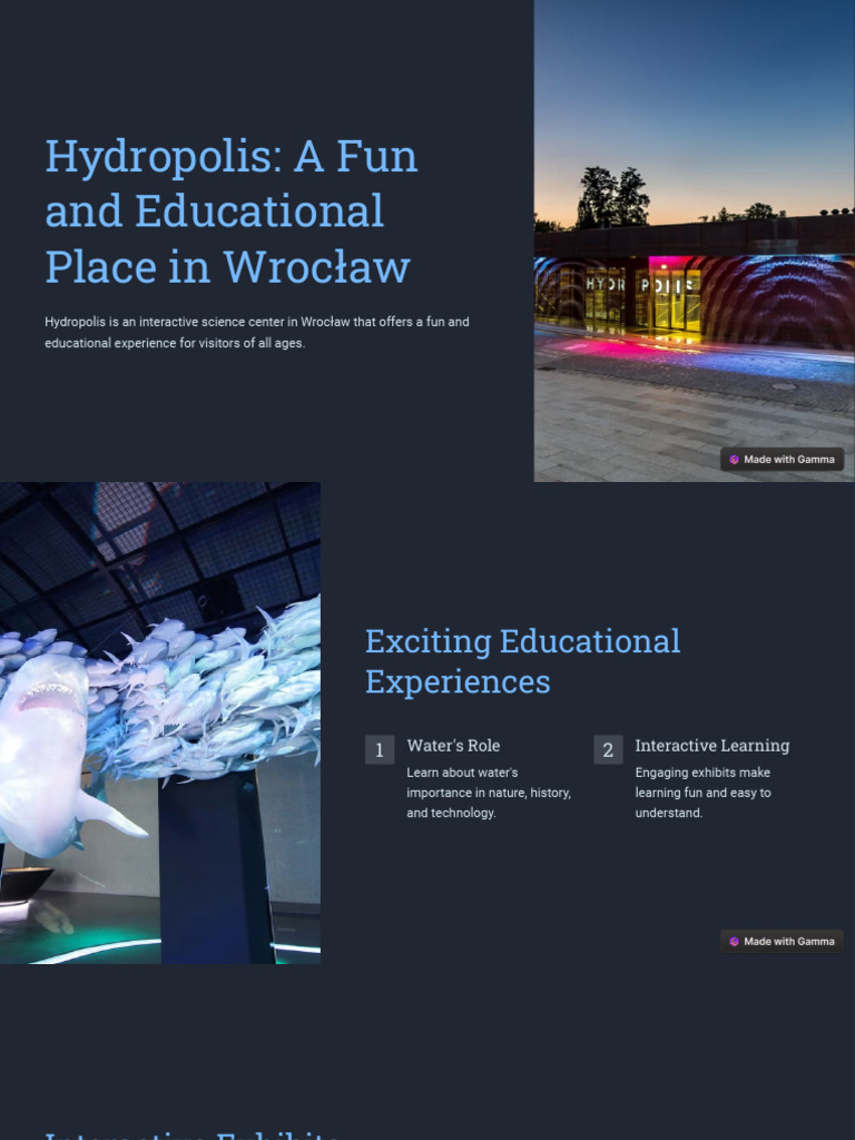 Hydropolis A Fun and Educational Place in Wroclaw | PDF