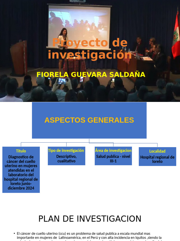Proyecto de Investigación | PDF | Cáncer de cuello uterino | Cáncer
