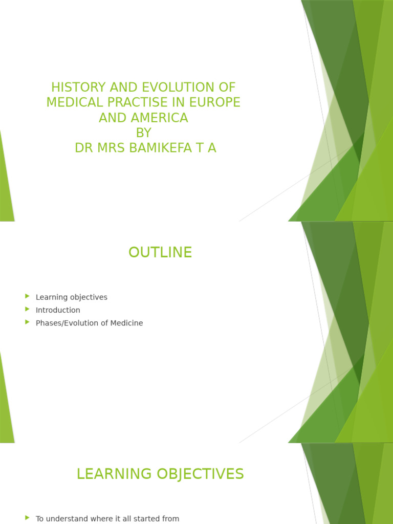 History and Evolution of Medical Practise in Europe | PDF | Medicine ...