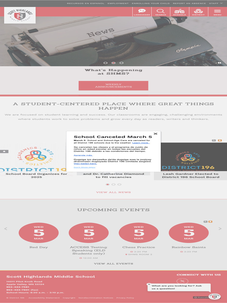 Home - Scott Highlands Middle School | PDF