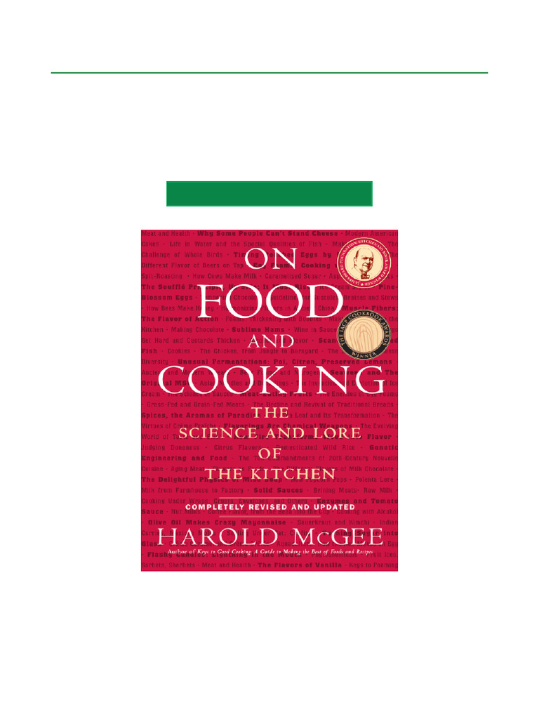 Download McGee's Cooking Science PDF | PDF | Cooking | Atoms