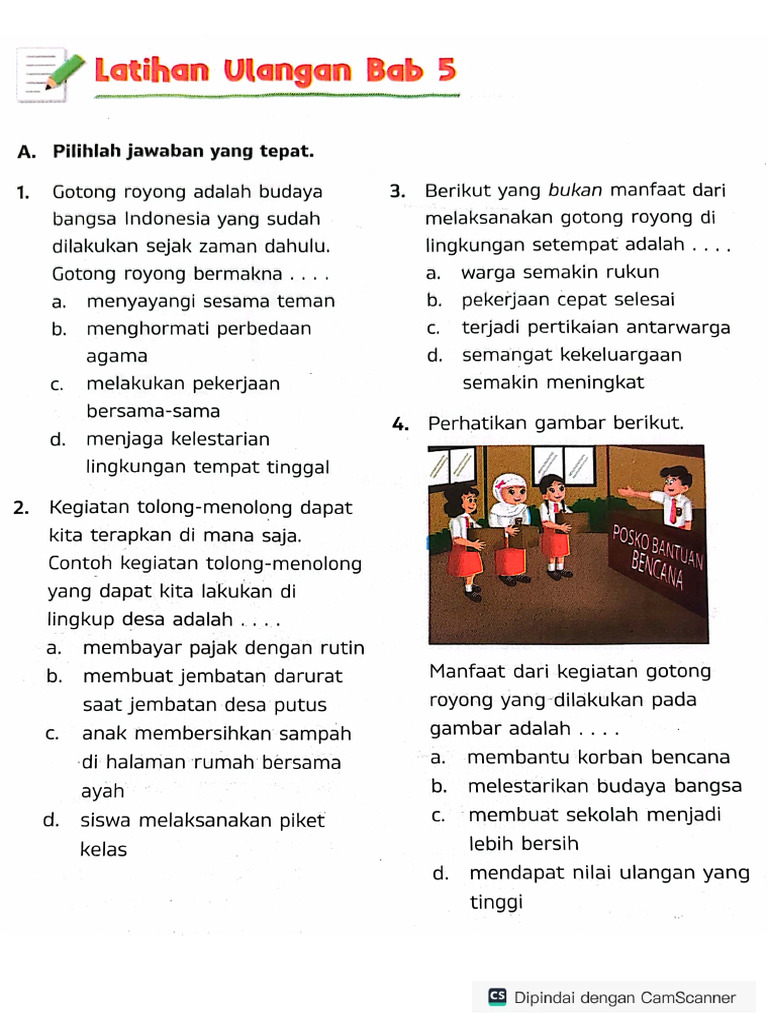 Latihan Ulangan Bab 5 PKN | PDF