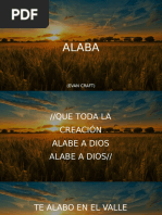 Letra y acordes de "Alaba" - Evan Craft | PDF
