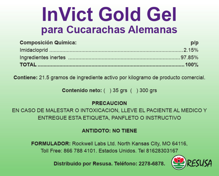 Invict Gold Gel 300g | PDF