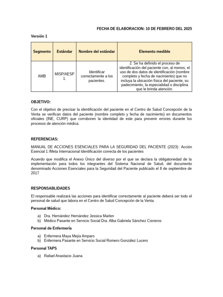 MISP AESP 1 | PDF | Cuidado de la salud | Programas sociales