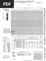 Nat Practice Test Answer Sheet | PDF