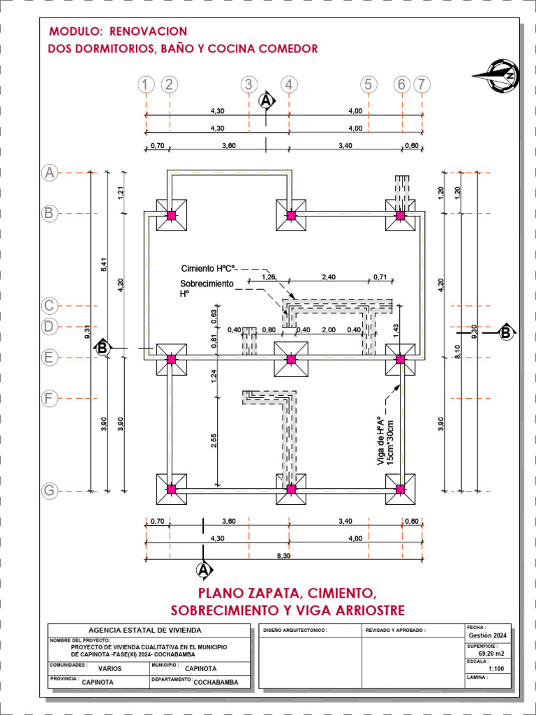 Planos Cochabamba | PDF | Materiales de construcción | Ingeniería de Edificación