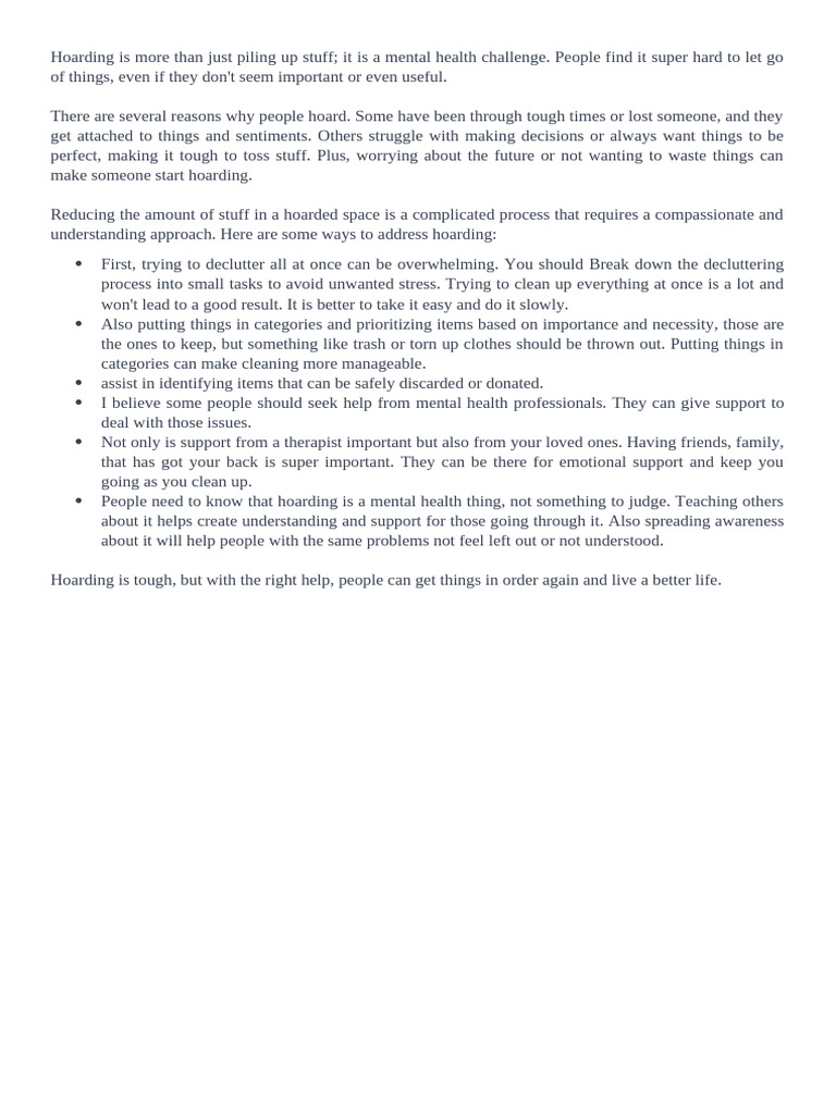 Hoarding | PDF