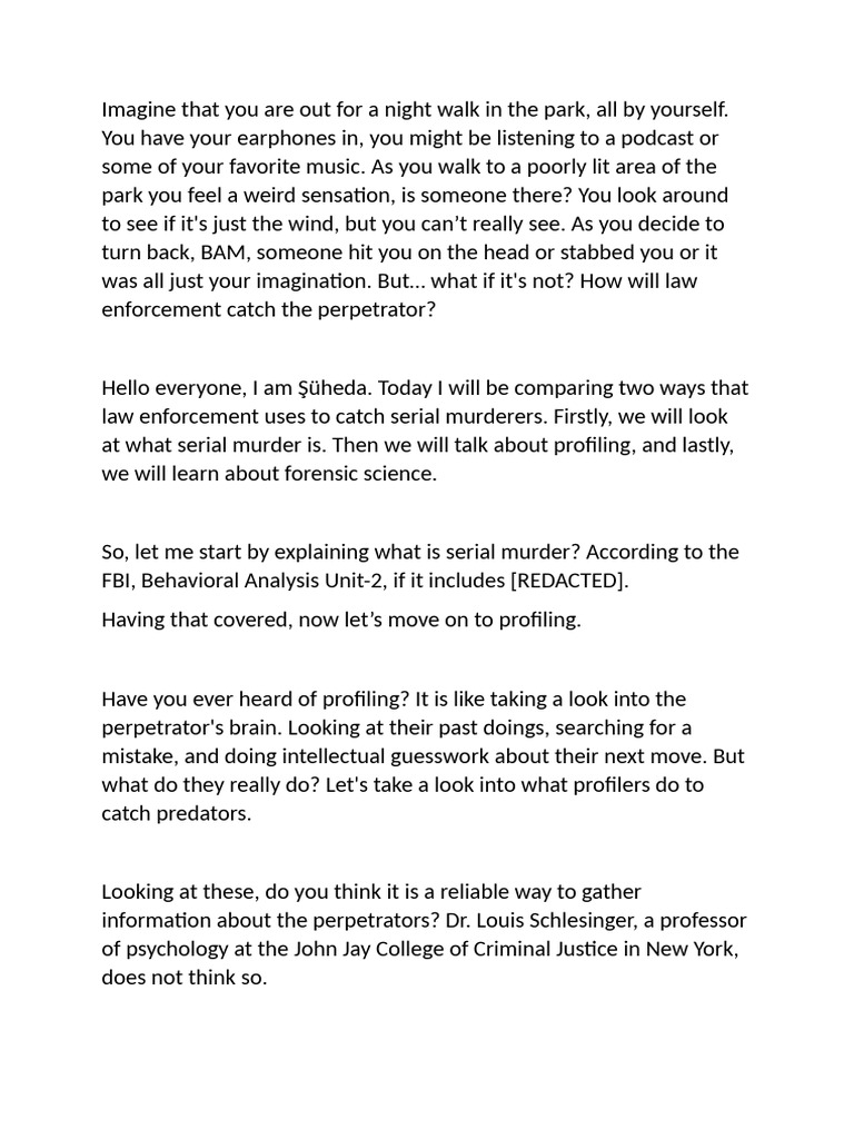 Serial Killer | PDF | Offender Profiling | Serial Killer