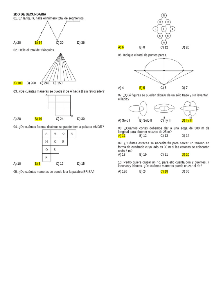 RM - 2do Secundaria | PDF