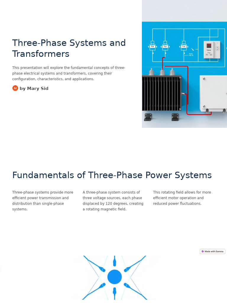 Three Phase Systems and Transformers | PDF | Transformer | Power (Physics)