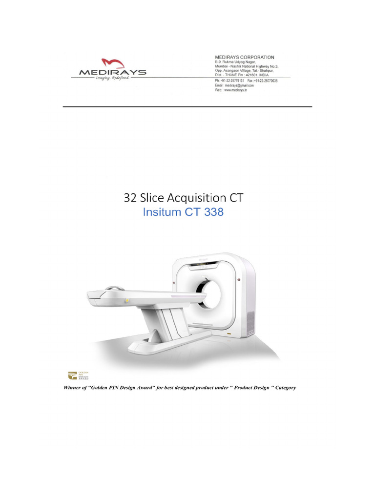 Insitum CT 338: Advanced Imaging System | PDF | Imaging