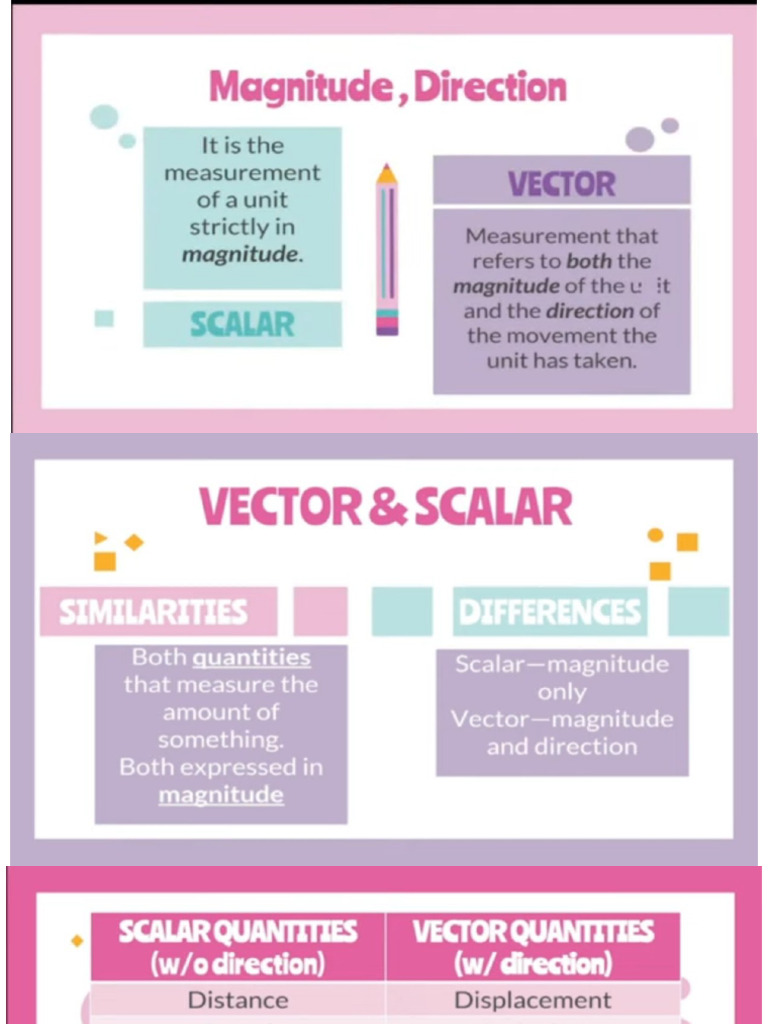 Scalar and Vector | PDF