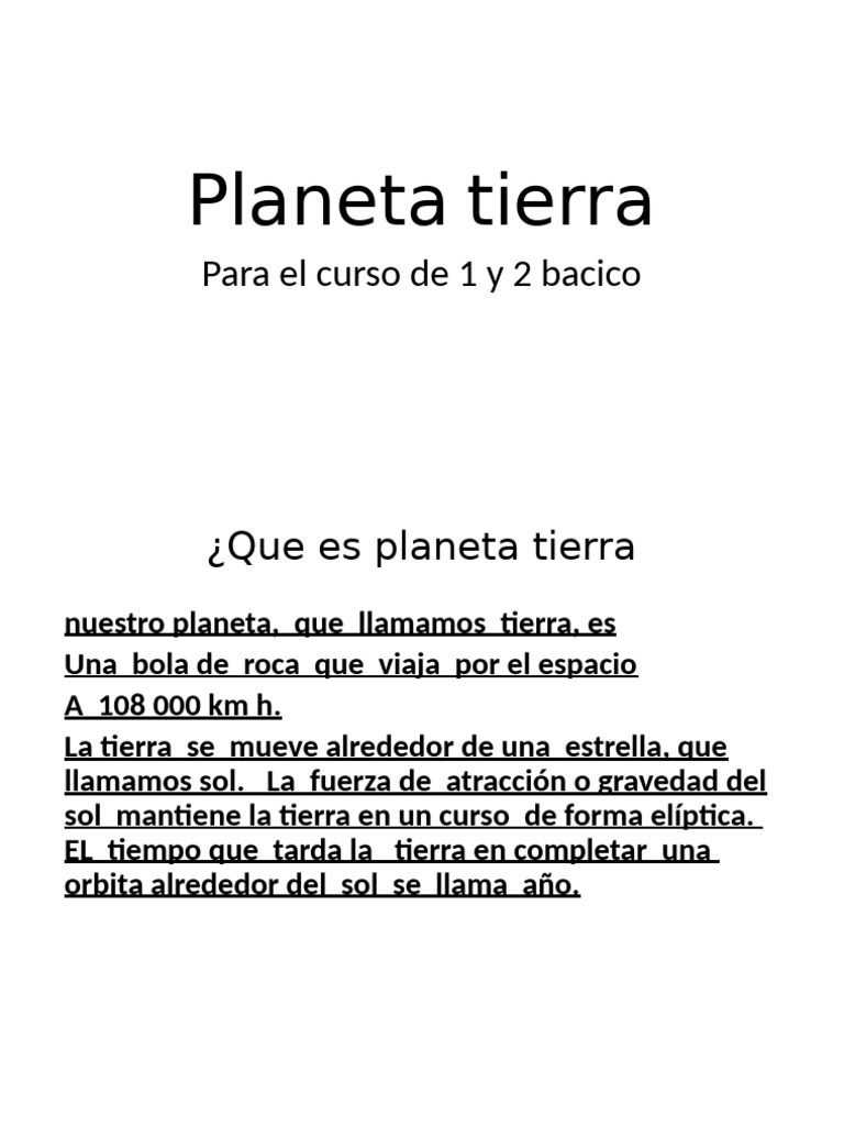 Planeta Tierra | PDF