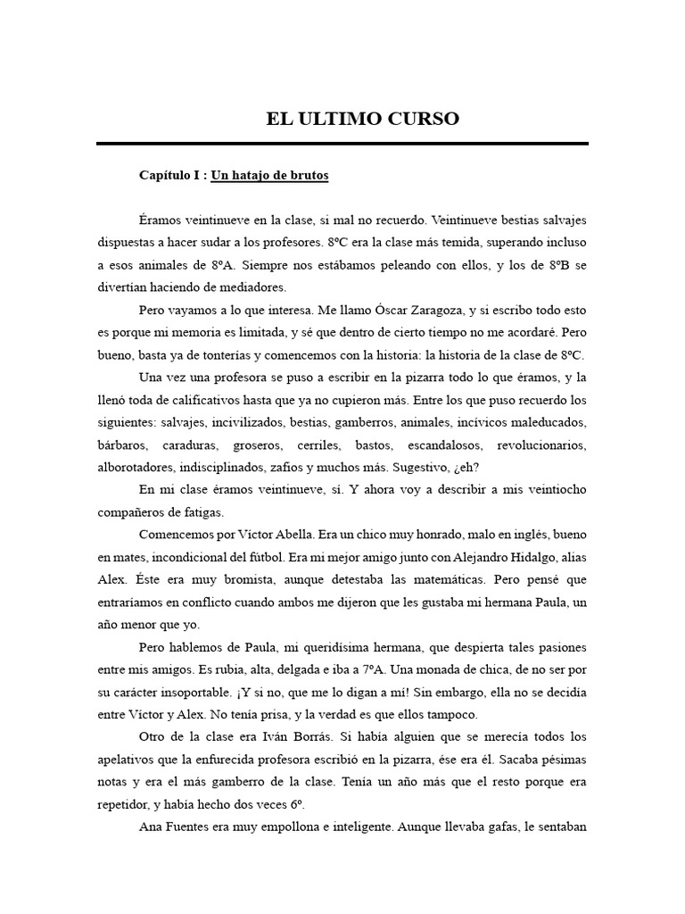 El Ultimo Curso 1992 | PDF