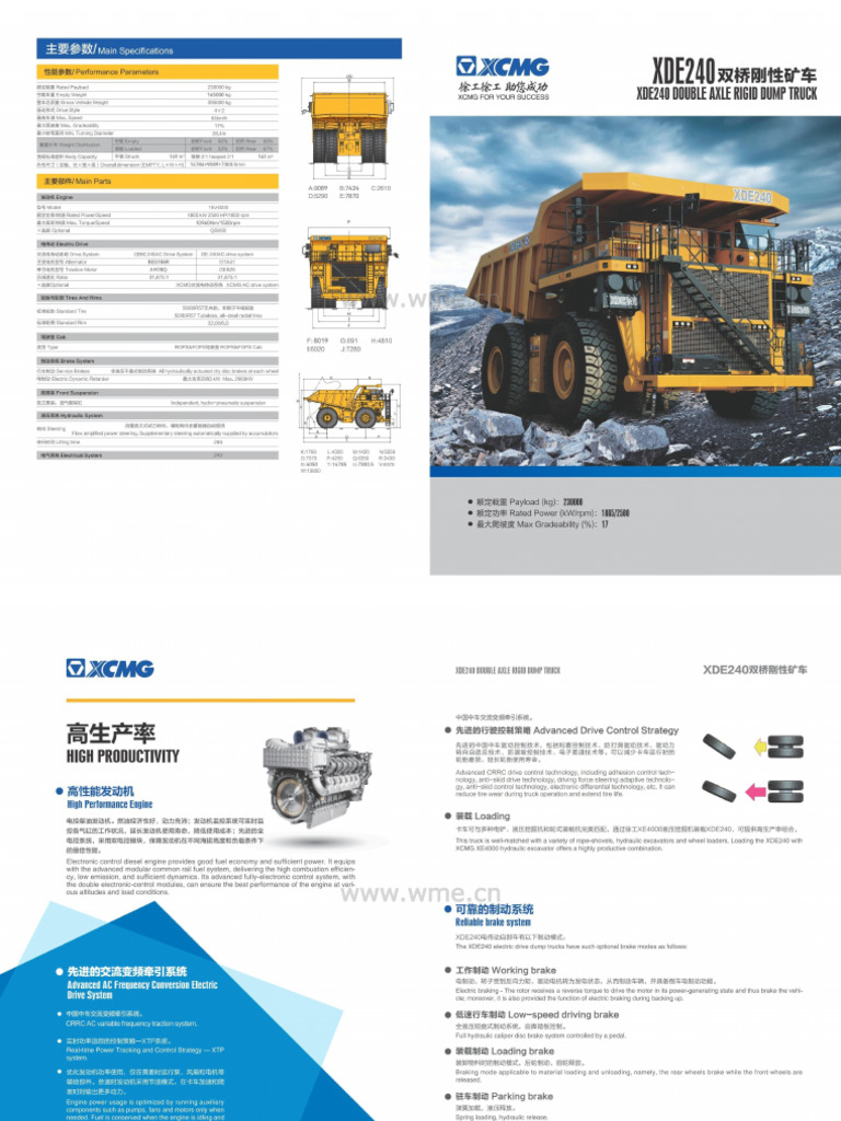 XCMG Xde240 | PDF