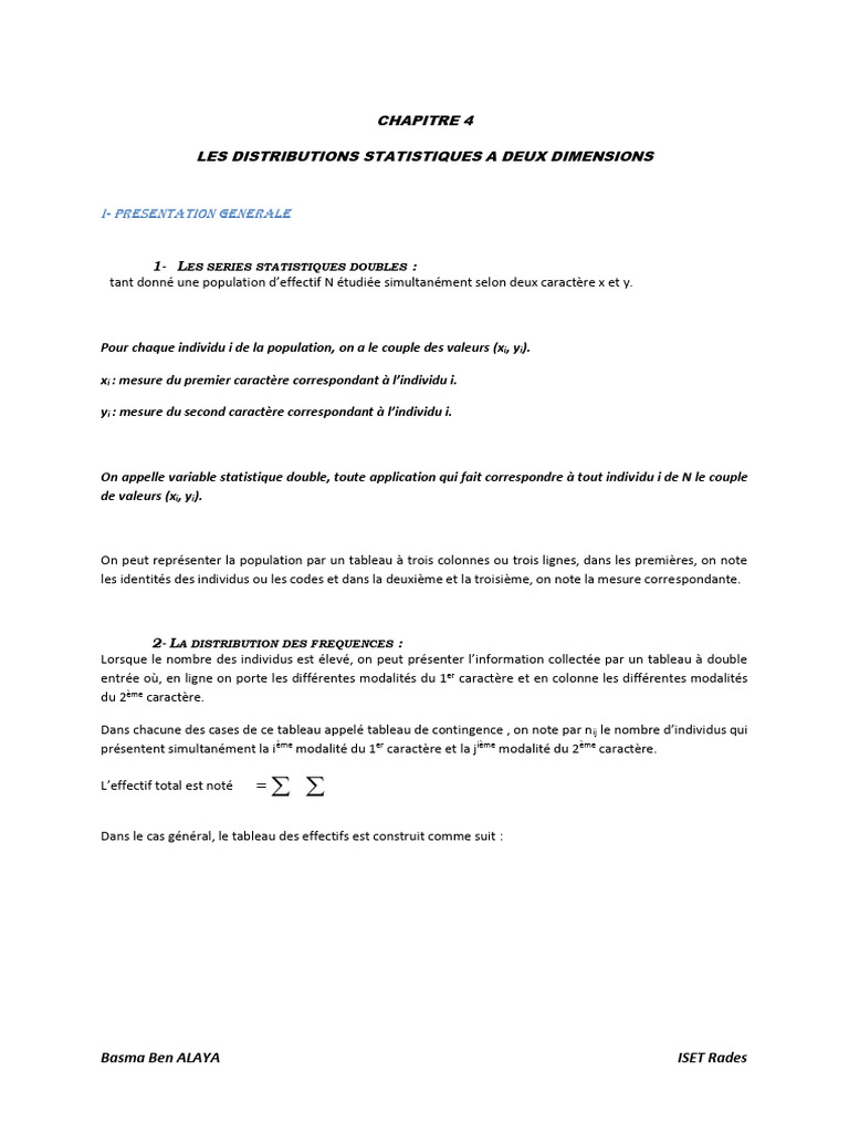 chapitre-4-stat-1 | PDF | Analyses | Analyse statistique