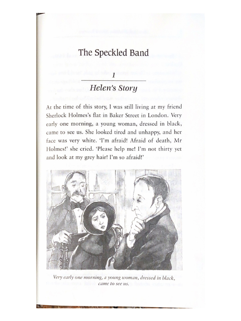 THE-SPECKLED-BAND-SHERLOCK HOLMES | PDF
