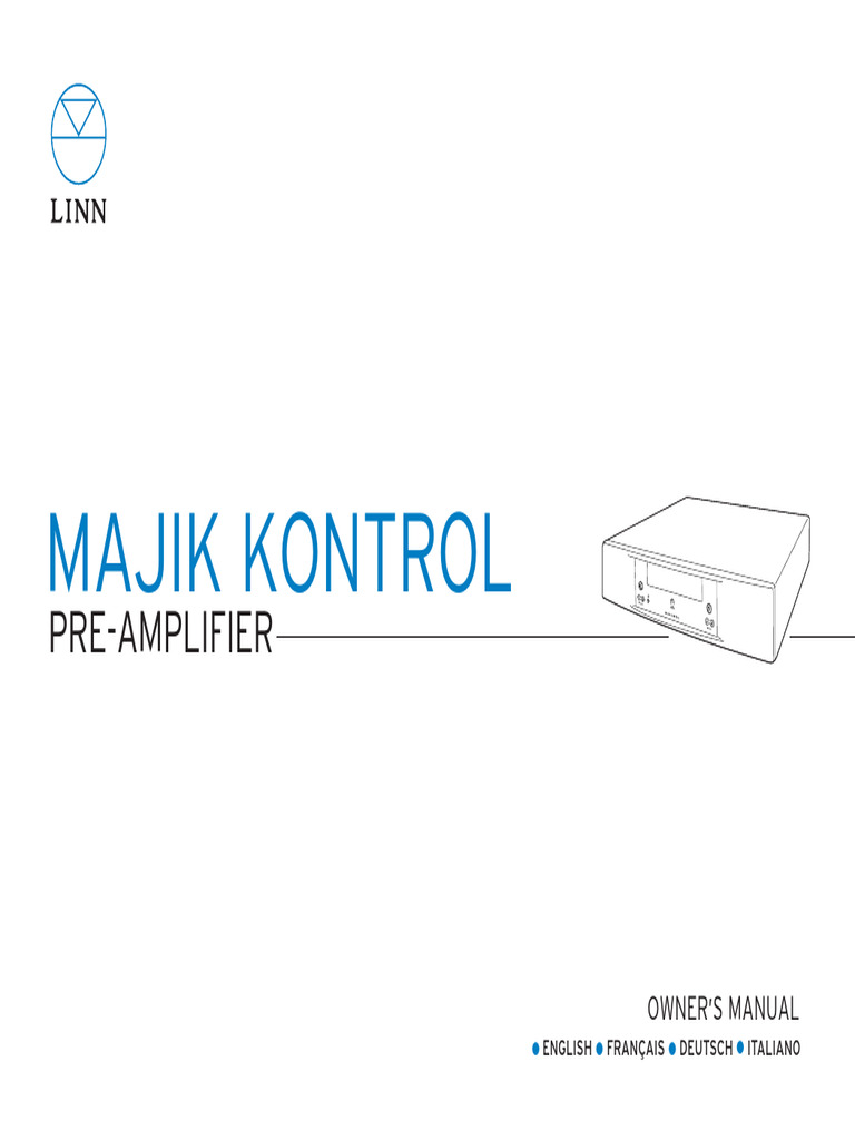 Linn-Majik-Kontrol-Pre-Amplifier-Manual-rev1 (1) | PDF | Ac Power Plugs ...