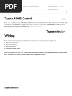 Toyota A340E Control | PDF | Automatic Transmission | Manual Transmission