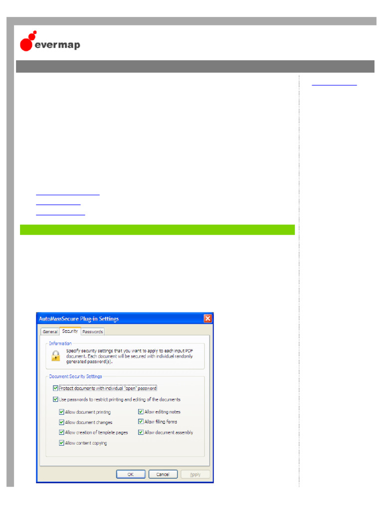 AutoMassSecure™ Plug-In For Adobe® Acrobat® - Secure PDF Files With ...