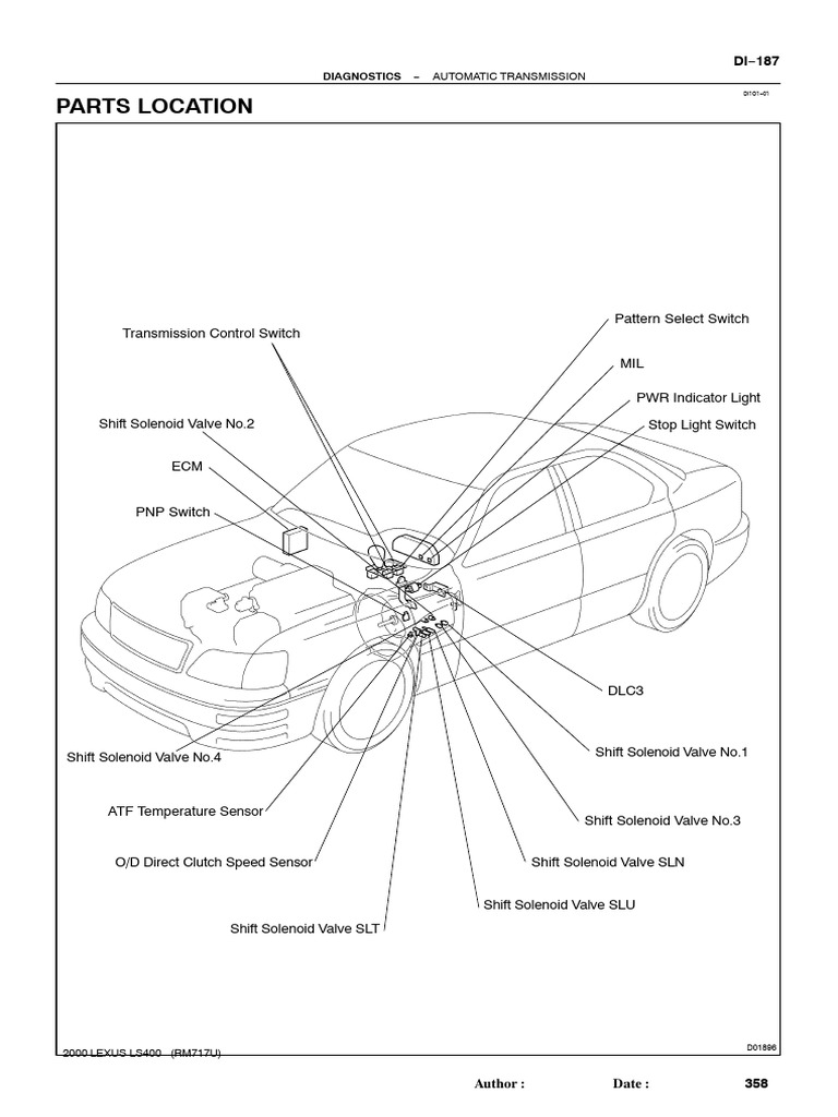LS400 Transmission Solenoid Locations | PDF