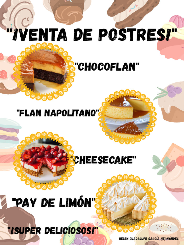 Venta de Postres: Chocoflan y Más | PDF