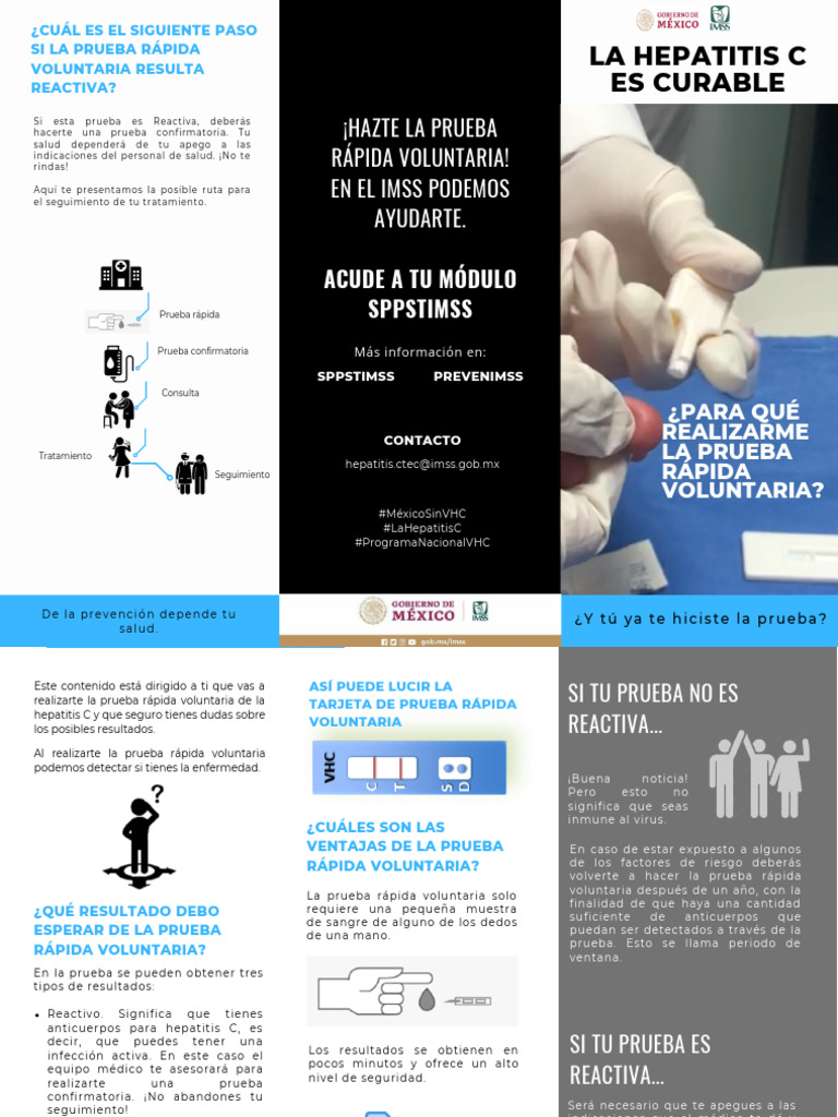 Triptico Hepatitis C - La Prueba - 02102020 | PDF | Hepatitis | Microbiología