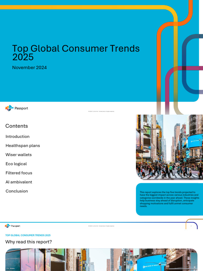 Top Global Consumer Trends 2025 | PDF | Cost Of Living | Brand