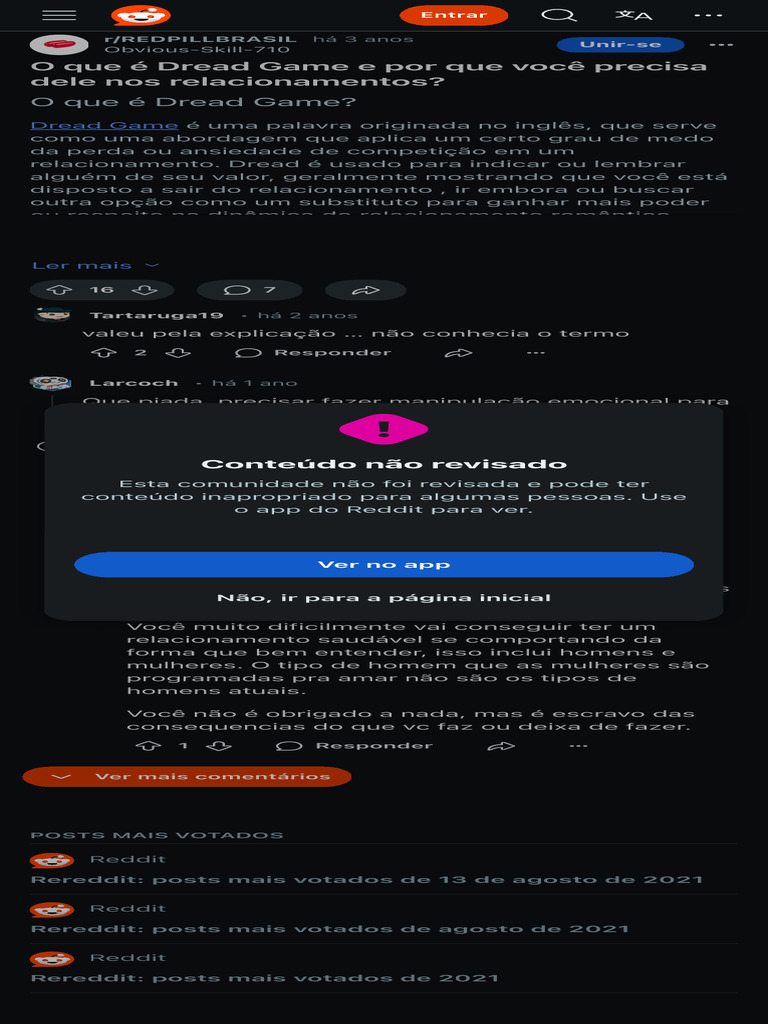 Entendendo o Dread Game nos Relacionamentos | PDF | Mulher | Homem
