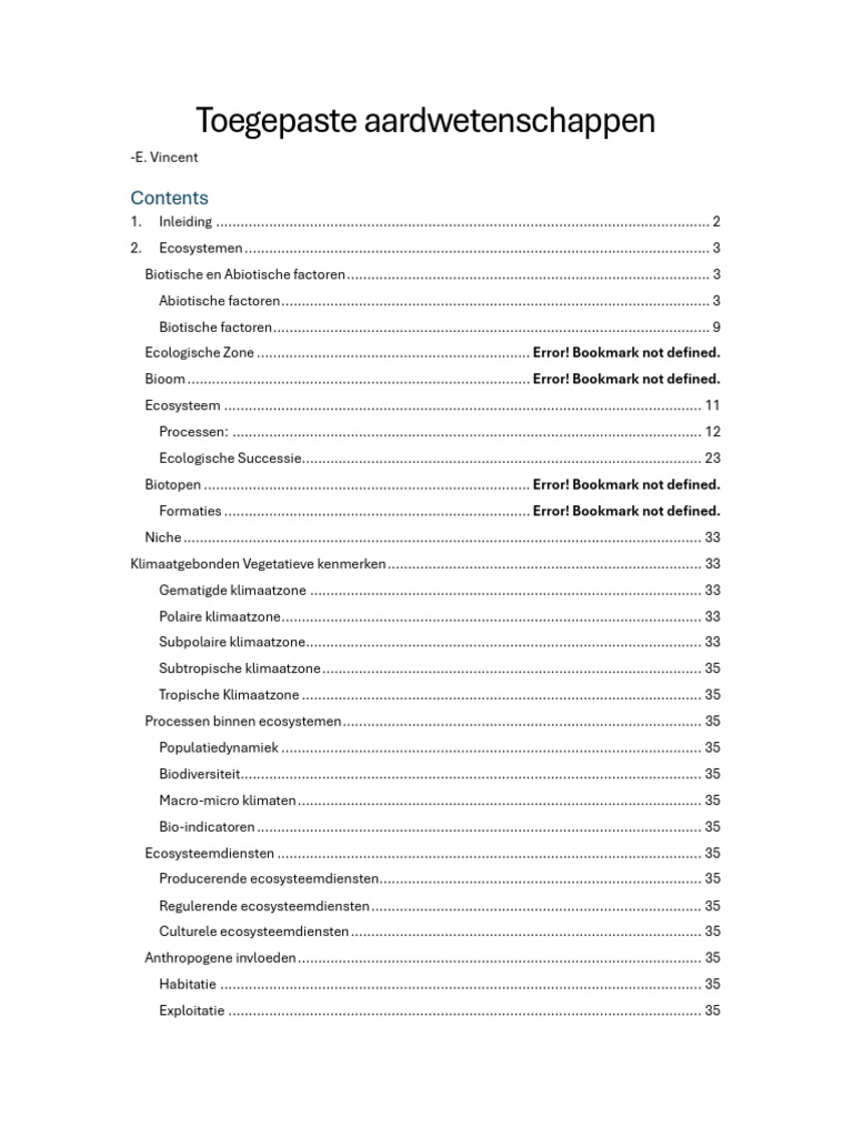 Aardwetenshappen Cursus | PDF