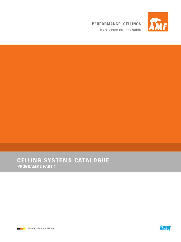 AMF Ceiling Systems Catalogue | PDF | Tile